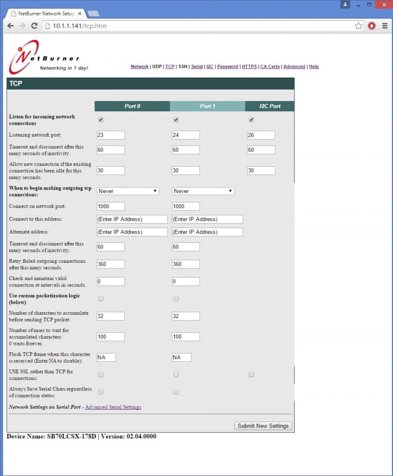 Connecting To An I2C Device Through The Internet - NetBurner